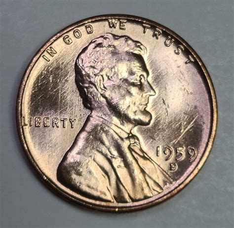 1959 D Lincoln Cent MS 64 Near Gem RED For Sale Buy Now Online
