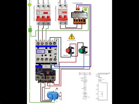 Esquemas Electricos Maniobra Arranque Y Parada Motor Trifasico Con
