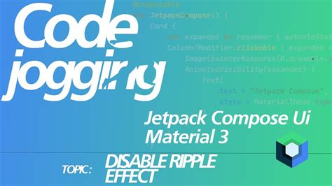 Kotlin With Jetpack Compose Ui And Material Disable Ripple Effect