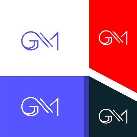 Premium Vector GM MG Letter Logo