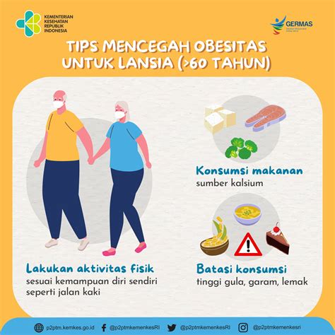 P2PTM Kemenkes RI On Twitter Tips Mencegah Obesitas Untuk Lansia 60