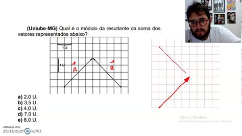 EXERCÍCIOS RESOLVIDOS DE VETORES Prof Evandro Exercício 7 YouTube