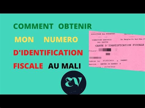 Comment obtenir mon Numéro d Identification Fiscale NIF YouTube