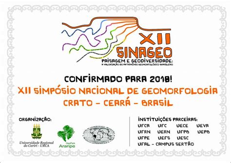 Eventos de Geografia XII Simpósio Nacional de Geomorfologia