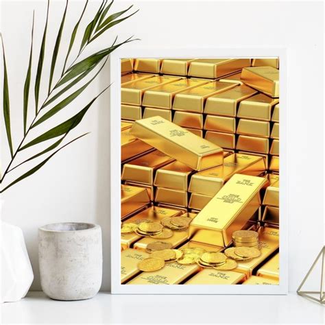Quadro Arqu Tipo Da Prosperidade Barras De Ouro Quadros Online