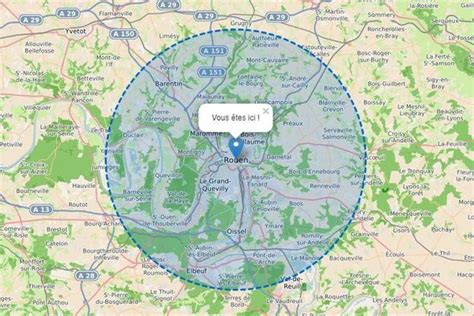 Carte Comment tracer les 20 kilomètres autour de chez soi pour se