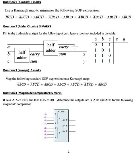 solved question [kmapse s mark use karnaugh map t0 minimize the following sop expression bcd