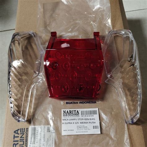 Jual Lensa Mika Kaca Lampu Stop Belakang Supra X Karburator Putih