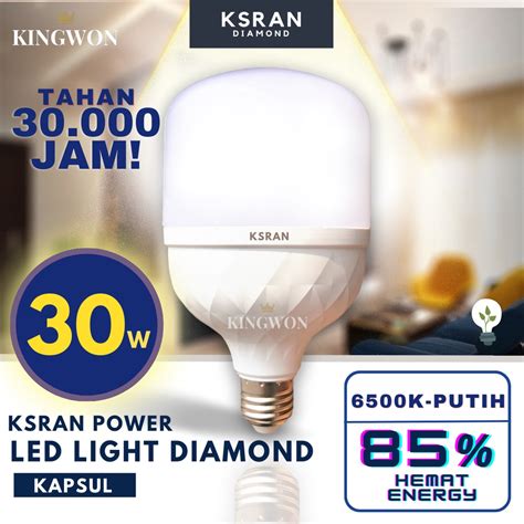 Jual LAMPU LED 30 WATT JUMBO TABUNG LAMPU BOHLAM KAPSUL SUPER TERANG