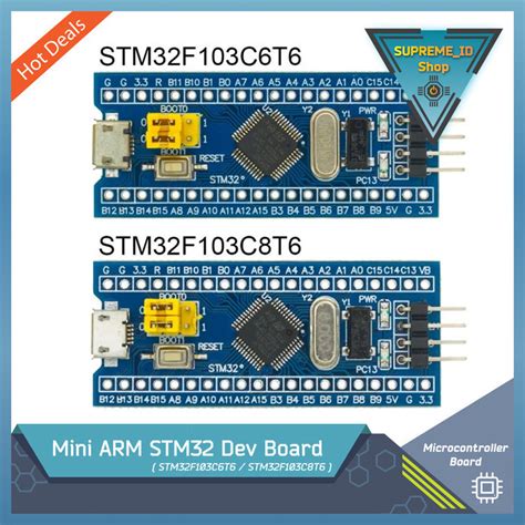 jual stm32 stm32f103c8t6 stm32f103c6t6 arm cortex m3 microcontroller board shopee indonesia