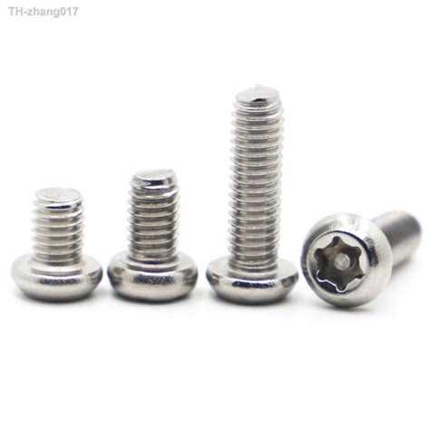 2 50pcs 304 Stainless Steel Six Lobe Torx Round Button Head With Pin