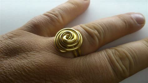 HOW TO MAKE A SIMPLE RING FOR BEGINNERS WITH WIRE COMO HACER UN ANILLO