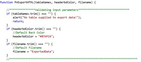 Export Html Table Data To Excel Using Javascript