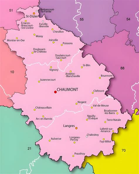 Carte De La Haute Marne