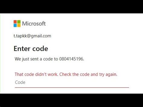 Fix Microsoft Account OTP Not Received Verification Code Problem