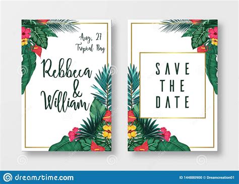 La Invitaci N Floral De La Boda Del Sistema De Tarjeta Ahorra La Fecha