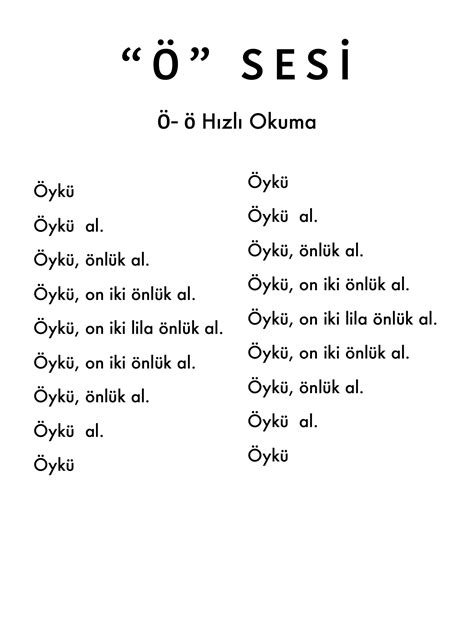 S N F Harfi Anlaml Okuma Metinleri Ve Harfi H Zl Okuma