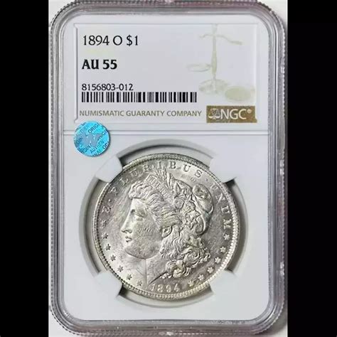1894 O Morgan Silver Dollar NGC AU 55 Sight White Bob Paul Rare Coins