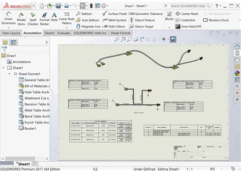 Creating Cable Harness Drawings With Solidworks Electrical D Javelin