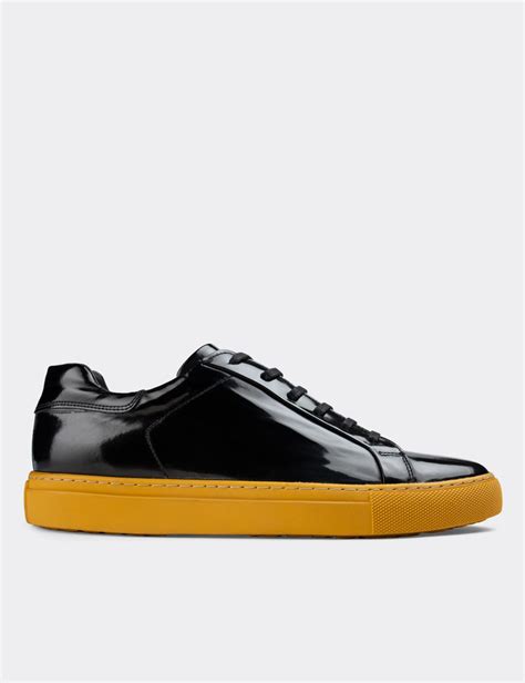 Hakiki Deri Taba Rengi Sneaker Erkek Ayakkabı 01904MTBAE01 Deery
