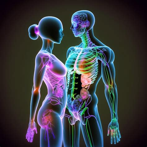 Premium AI Image Arafed Image Of A Man And A Woman With A Glowing