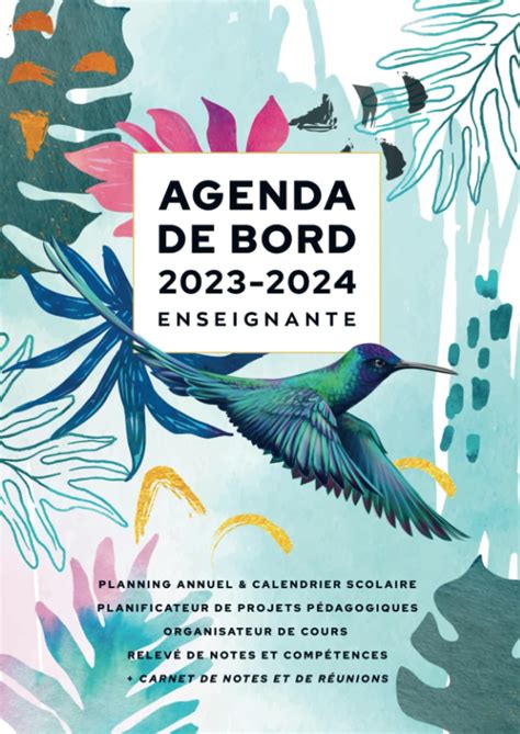 Amazon Fr Agenda De Bord 2023 2024 Enseignante Carnet De Bord A4