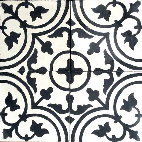 Carreau Noir Et Blanc Carreau De Ciment Sol Et Mur Blanc Et Noir
