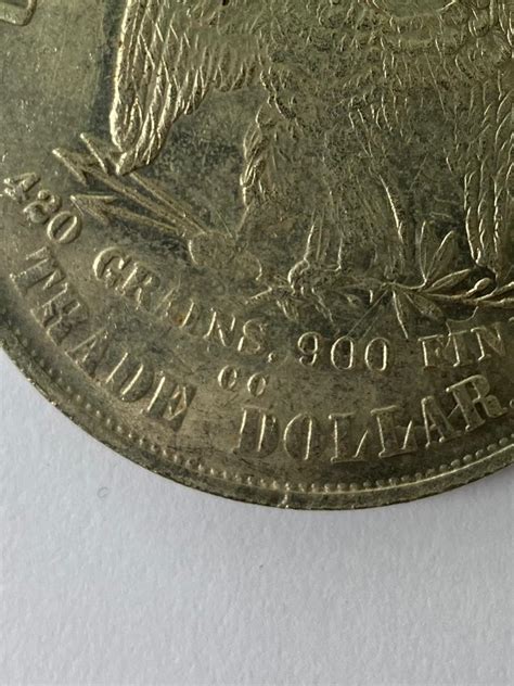1876 CC Trade Dollar Silver Carson City Coin EstateSales Org