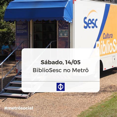 Metrô de São Paulo on Twitter metrôsocial No sábado dia 14 tem