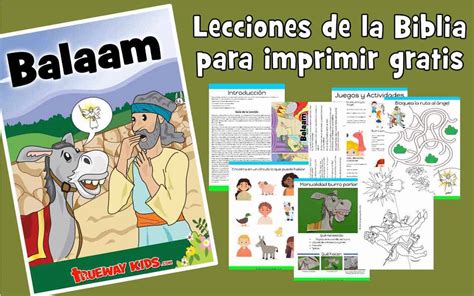 Balaam Lección bíblica para niños Trueway Kids