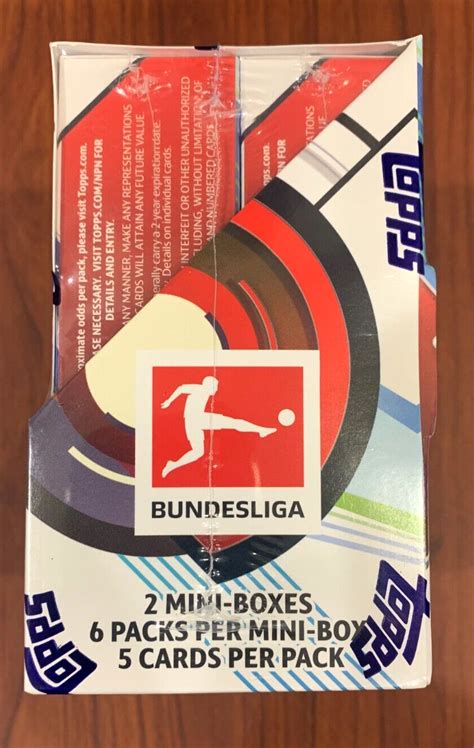 Topps Finest Bundesliga Soccer Hobby Box Factory For Sale