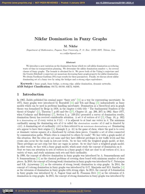 0004 nikfar domination in fuzzy graphs pdf vertex graph theory visual cortex