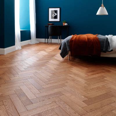 Woodpecker Goodrich Herringbone Coffee Oak Brushed Matt Lacquered