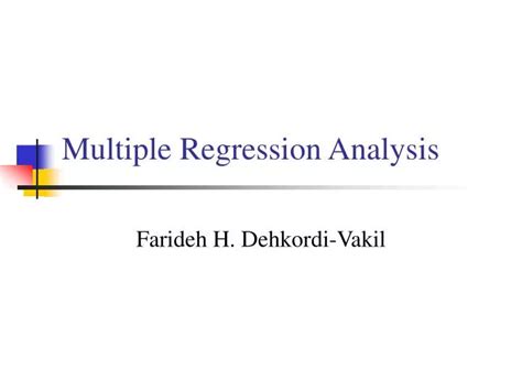 Ppt Multiple Regression Analysis Powerpoint Presentation Free