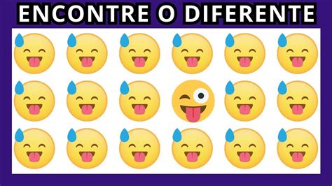 Descubra O Emoji Diferente Encontre O Emoji Diferente Hora Do