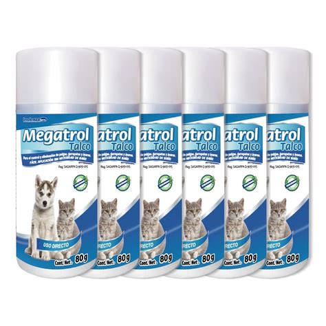 Talco Antipulgas Megatrol 6 pack 80 g Bodega Aurrera en línea