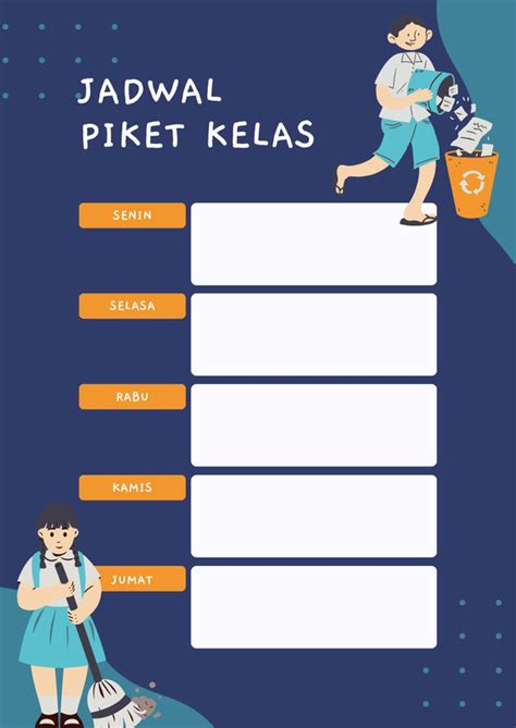 Halaman Gratis Desain Contoh Struktur Kelas Canva