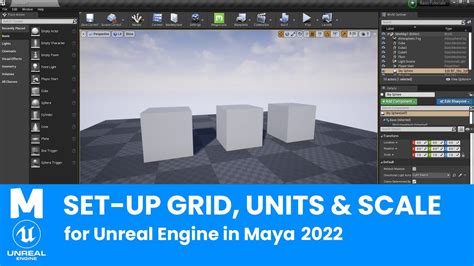 maya to unreal engine setting up units grid and scale maya to unreal engine workflow