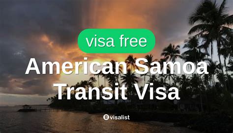 Samoa Americana Visado de tránsito para Maldivas los ciudadanos 2024