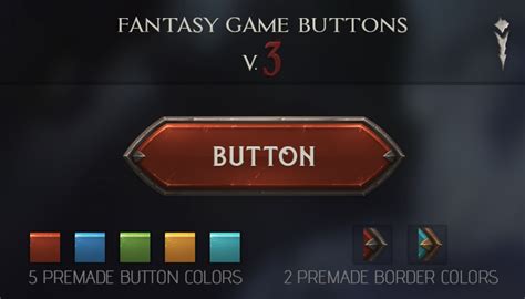FANTASY GAME BUTTONS V 3 Godot Assets Marketplace