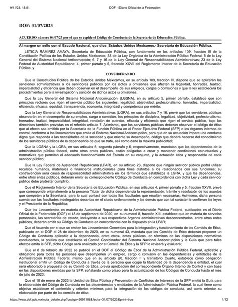 Dof Diario Oficial De La Federaci N Pdf