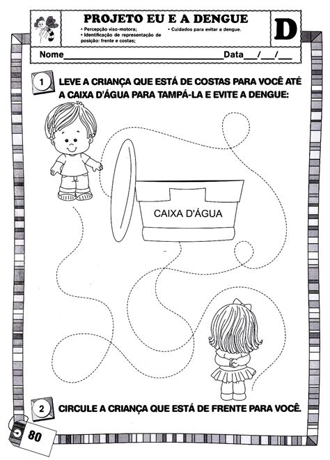 Projeto Eu E A Dengue Atividades Escolares