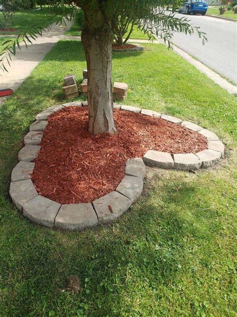 26 Beautiful Edging Ideas Around Trees To Dress Up Your Garden