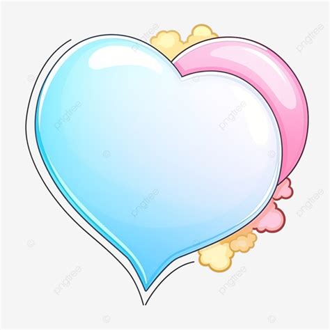 Balloon Pastel Blank Speech Bubble Dialog Comic Style Chat Dialog
