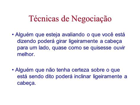T Cnicas De Negocia O Ppt Carregar