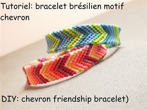 Tutoriel et patron bracelet brésilien motif chevron les confections