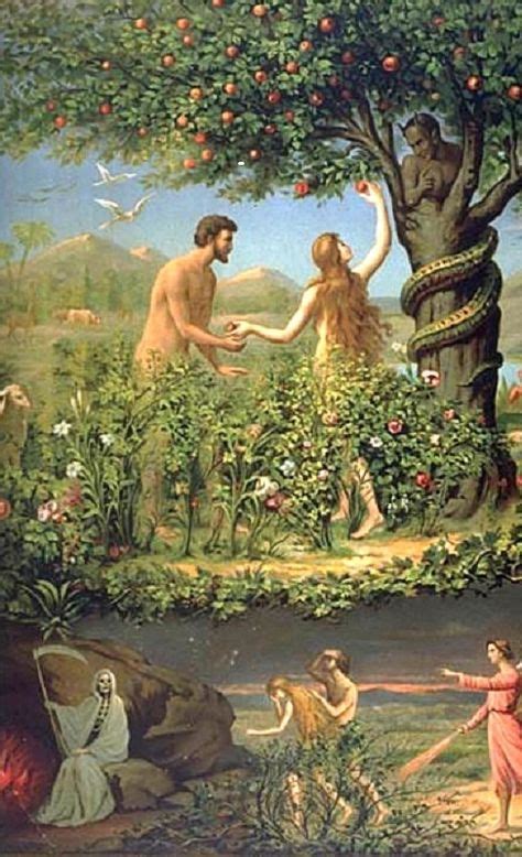 The Garden Of Eden Torah Story Adam And Eve Biblical Art Garden Of Eden
