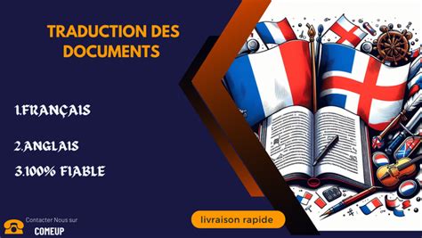 Je vais traduire vos documents du français en anglais et vice versa par