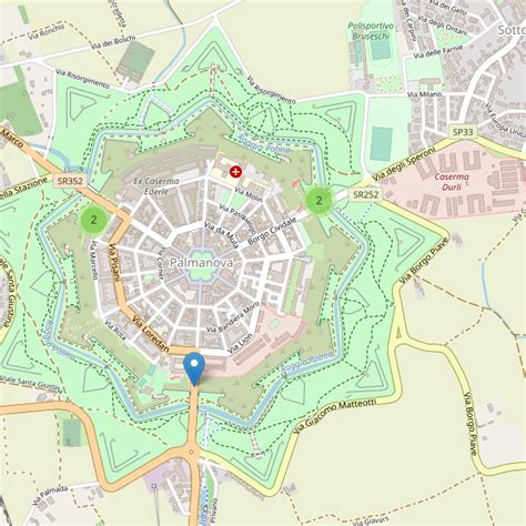 Mappa Monumenti Di Palmanova Lombardo Geosystems