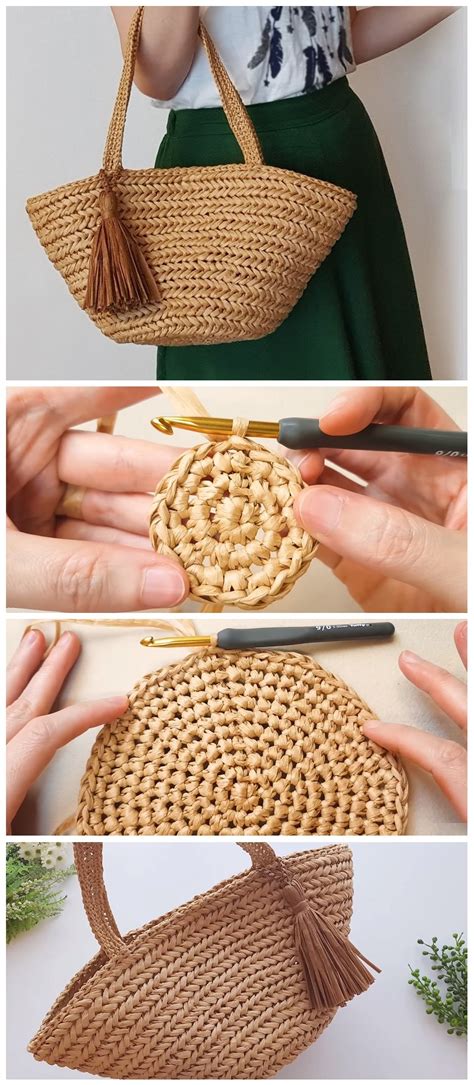 Herringbone Bag Crochet Tutorial Design Peak
